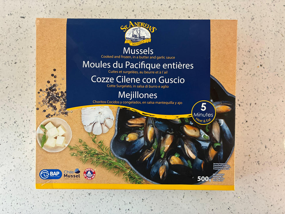 Garlic Butter Blue Mussels - 500g – Dish The Fish