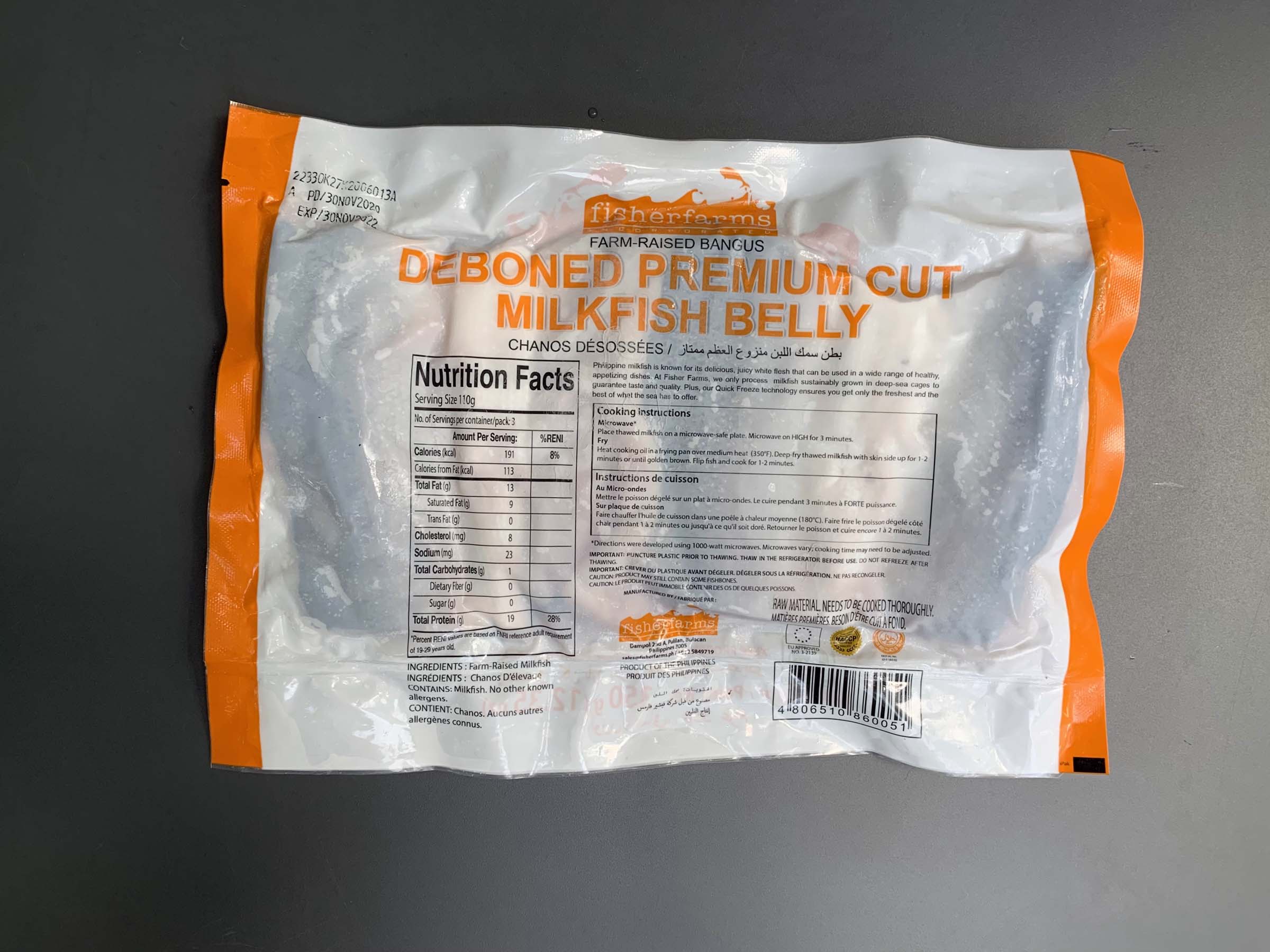 Milkfish Belly Cut (350-400g) – Dish The Fish